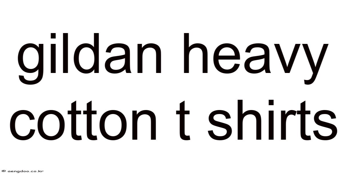 Gildan Heavy Cotton T Shirts