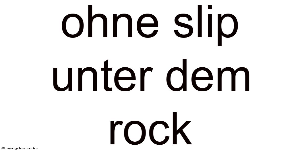 Ohne Slip Unter Dem Rock